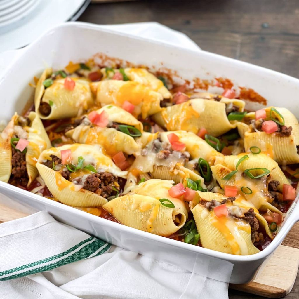 taco stuffed pasta shells recipe - All Recipes